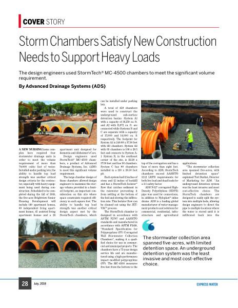 Storm Chambers Satisfy New Construction Needs to Support Heavy Loads ...
